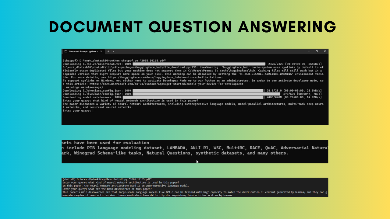 Document Question Answering with BERT Embeddings | Natural Language Processing (NLP) Projects ...